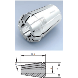 Collet chucks Collets, type ER, DIN ISO 15488 Diamater range 6-13...