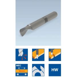 Spiral finishing router cutter HW solid, Z 1, polished cutting...