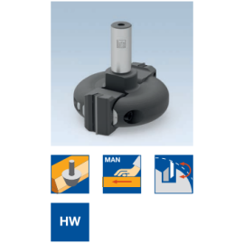 Variable angle cutterhead - turnblade design