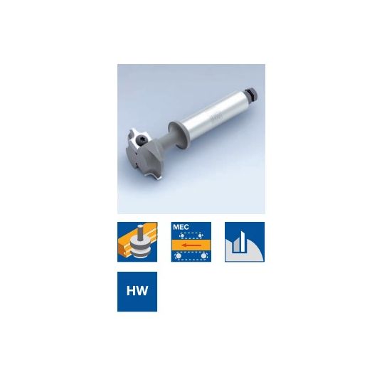 Profile cutterhead - radii / bevel profile Cutterhead with set of...